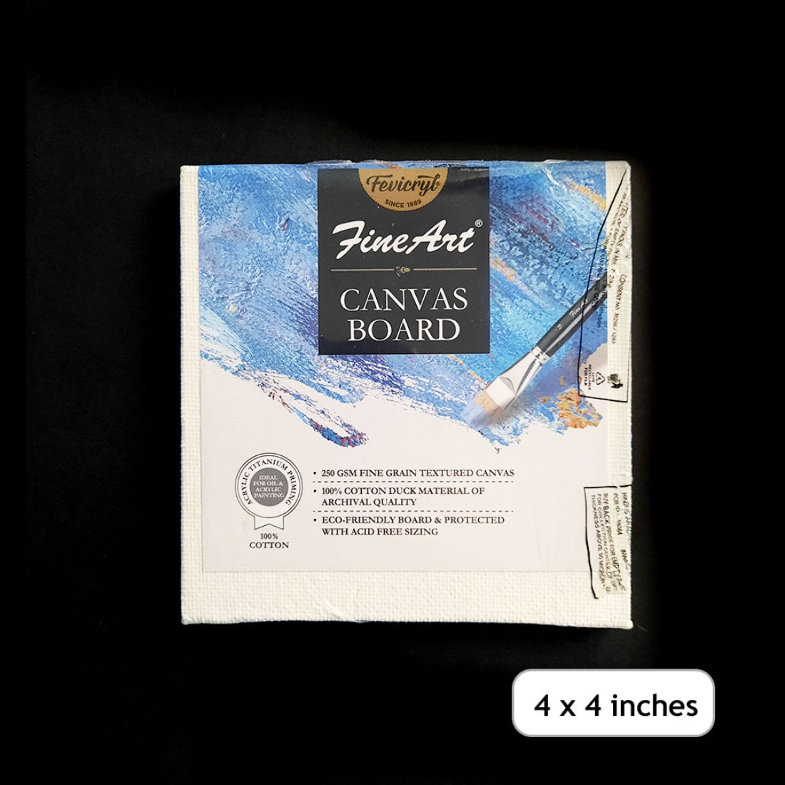 4X4 Fine Art Stretched Canvas - Pack of 2 – PAPERQUIRKS STATIONERY