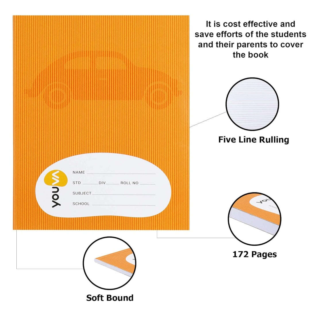 Navneet School Notebook Five Line / 5 Line 172 Pages – PAPERQUIRKS ...