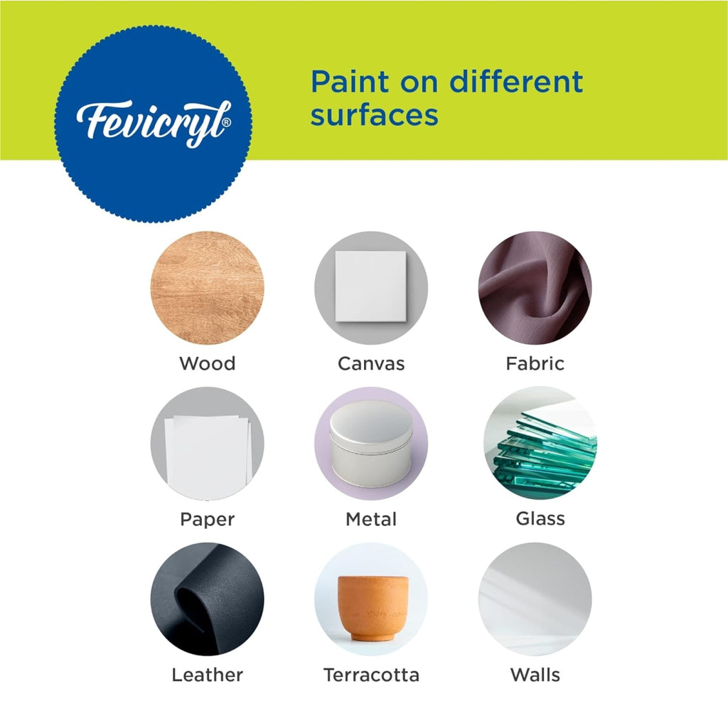Fevicryl Acrylic Colours – PAPERQUIRKS STATIONERY