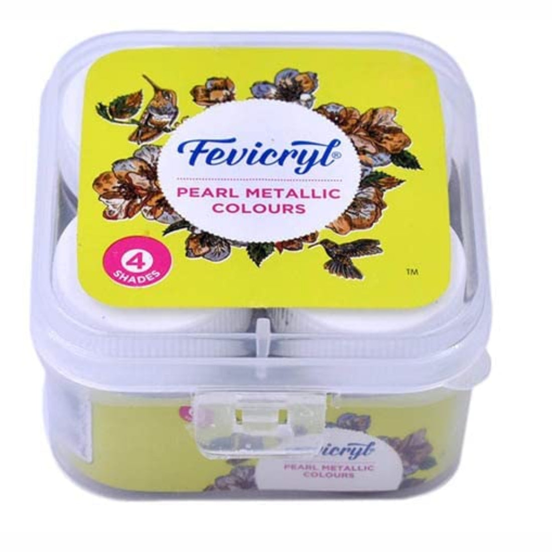 Fevicryl Pearl Metallic Colours 4x15 ML – PAPERQUIRKS STATIONERY