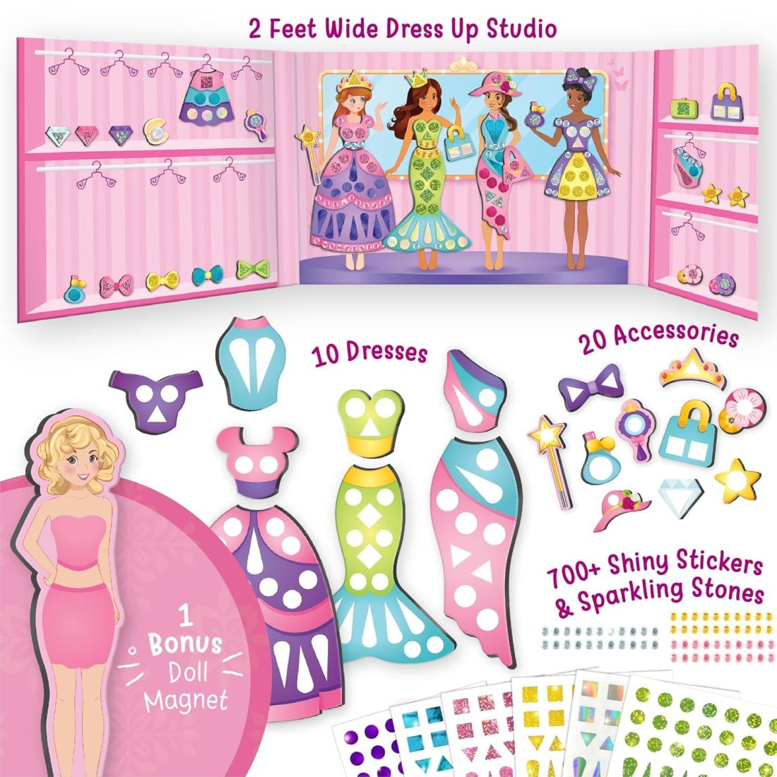 IMAGIMAKE DIY MAGNETIC DRESSUP WESTERN PRINCESS MG01 – PAPERQUIRKS ...