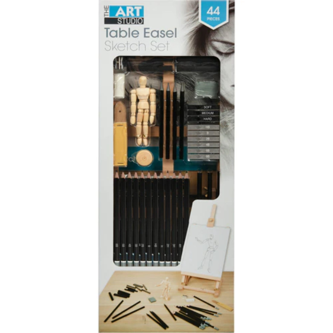 The Art Studio Table Easel Sketch Set 44 Pieces – PAPERQUIRKS STATIONERY