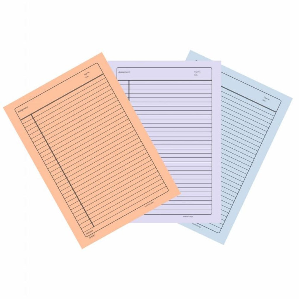 A4 Colored Ruled Sheets 20 Sheets | One Side | Both Side – PAPERQUIRKS ...