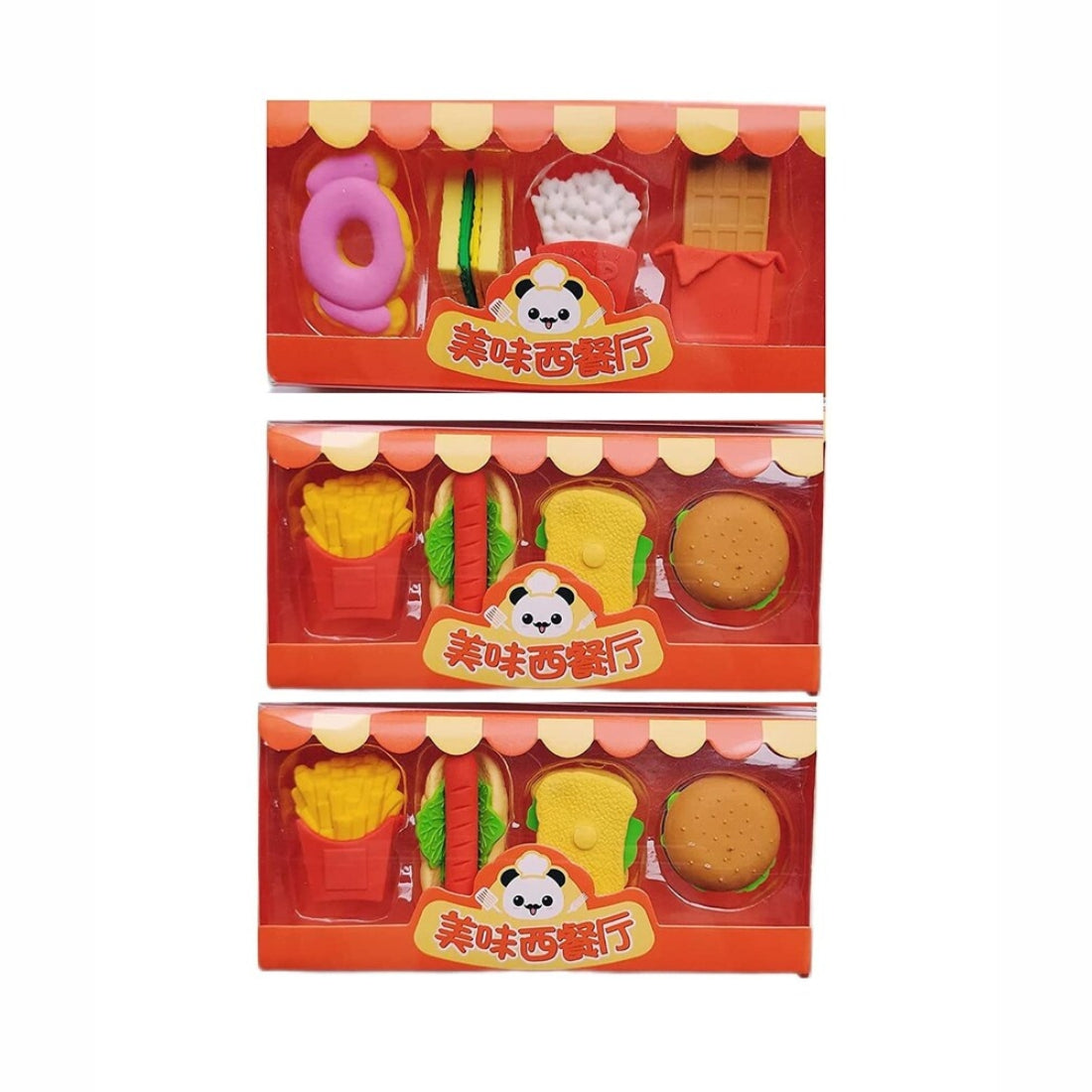 Fast Food Erasers 4Pc. – PAPERQUIRKS STATIONERY