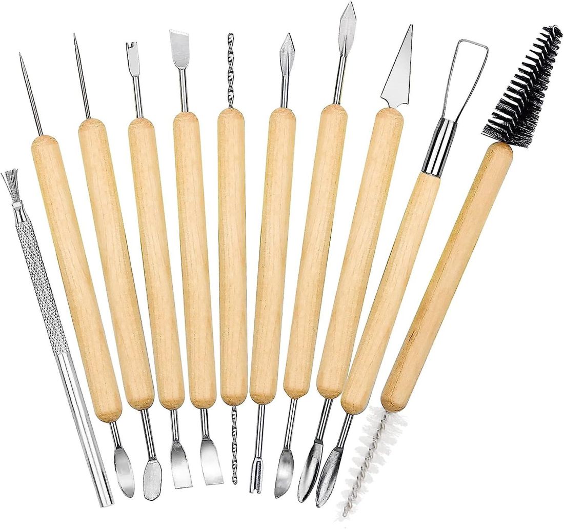 Pottery Tool Set of 11 Pcs – PAPERQUIRKS STATIONERY