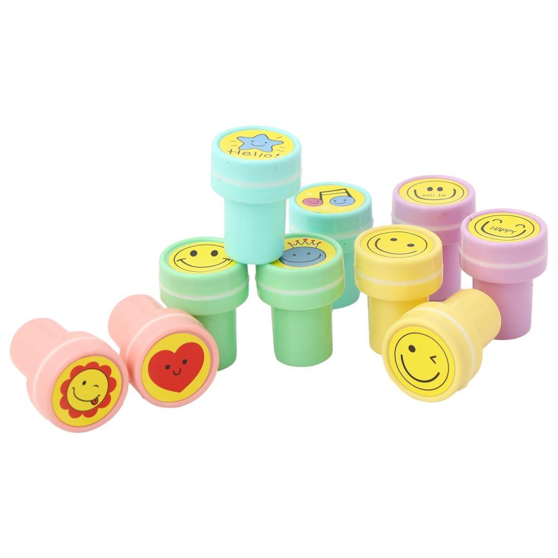 Smiley Stamps | 10 Pcs | 1 Pack – PAPERQUIRKS STATIONERY