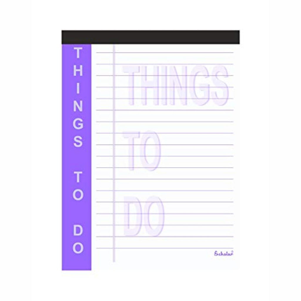 Scholar Things To Do Notepad – PAPERQUIRKS STATIONERY