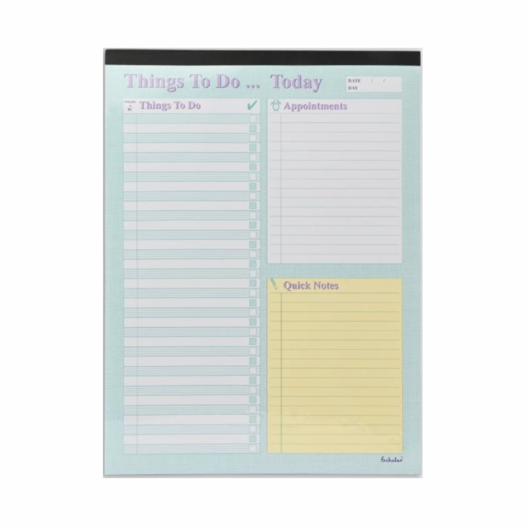 Scholar Things To Do Notepad – PAPERQUIRKS STATIONERY